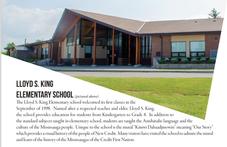 Lloyd S. King Elementary School – Mississaugas of the Credit First Nation